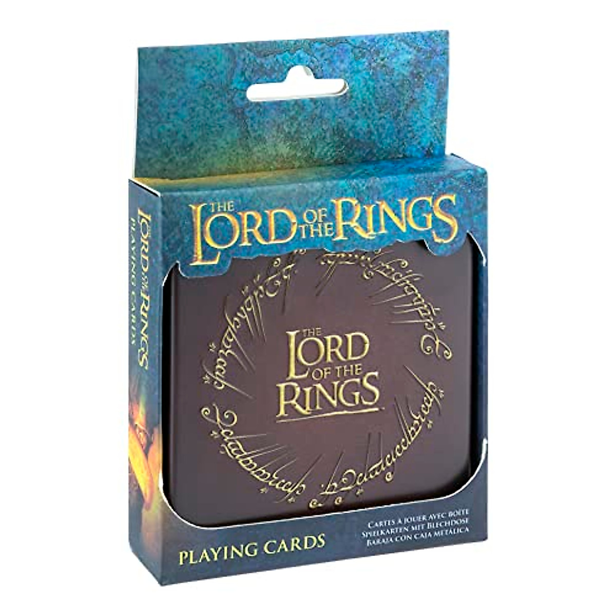 Paladone The Lord of The Rings Playing Cards Standard Deck with Embossed Tin