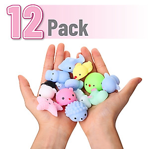 Mr. Pen- Squishy Toys, 12 Pack, Squishies, Squishy, Squishes for Kids, Squishy Toy, Squishy Pack, Squishes, Squishy Animals, Stress Relief Toy, Mini Squishes, Small Toys for Kids