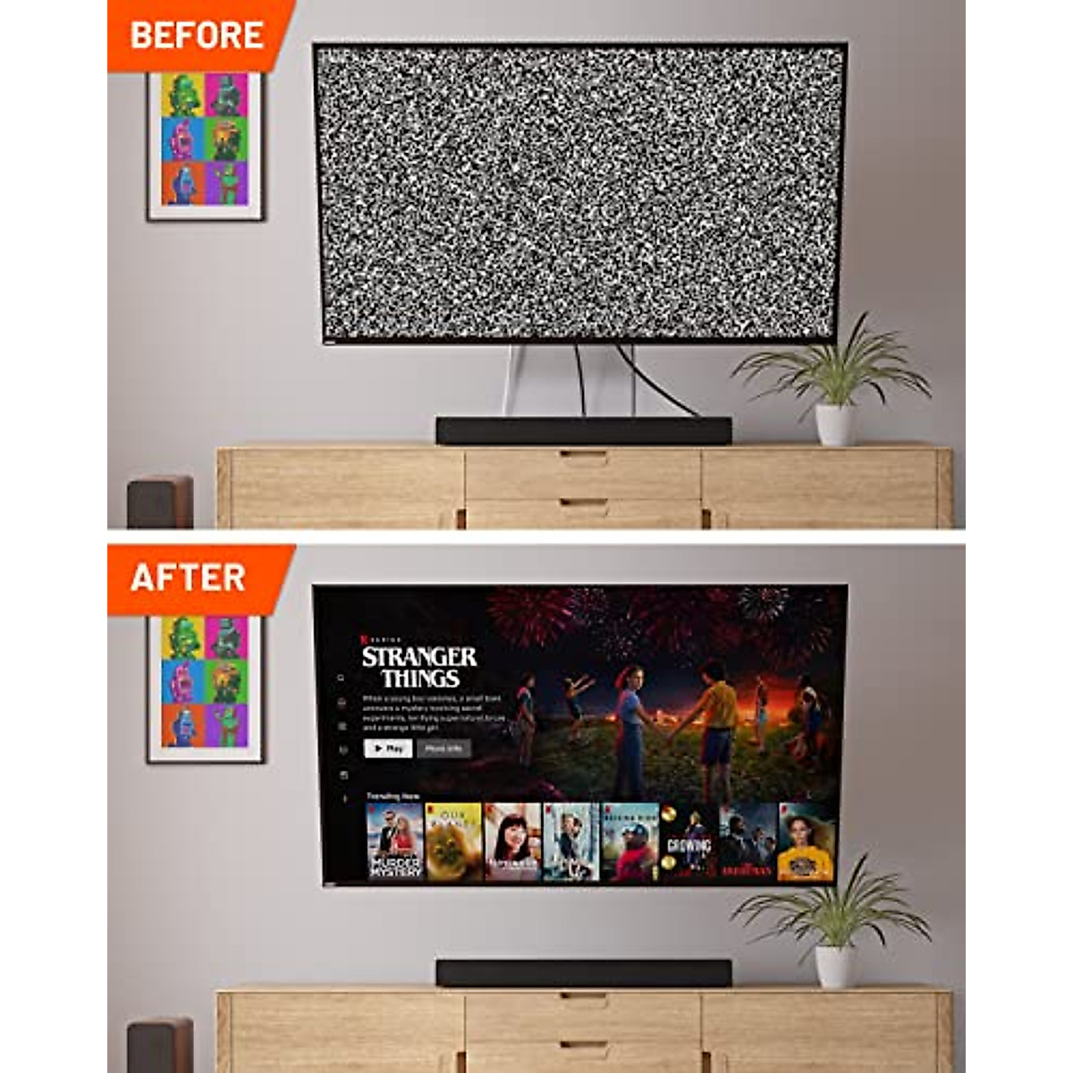 ECHOGEAR TV Cord Hider for Wall Mounted TV - White Cable Management Kit Hides TV Wires Behind The Wall- Includes 2 Pass Throughs, Locking Brackets, and Hole Saw Drill Attachment for Easy Install