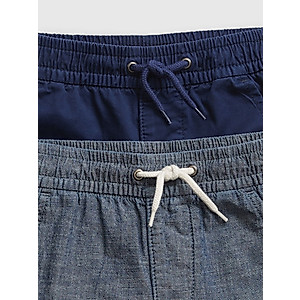 GAP Baby Boys Easy Pull-on Shorts, Elysian Blue, 12-18 Months US
