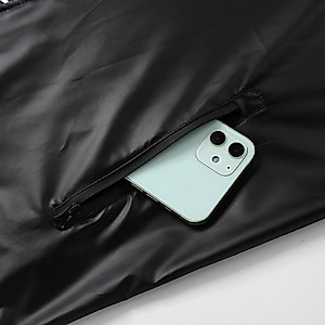 FORBEMK Mountain Hardwear Mens Jacket Waterproof Lightweight Camping Gear Raincoat Men -Black-M