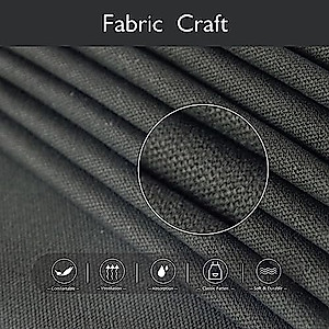 Stenffy Handmade Work Aprons,Cotton Canvas Aprons,Multiple Pockets,Adjustable Cross Back Weight Apron,BBQ,Cafe,Chef,Carpenter Apron,Aprons for Men&Women,Sizes M to XXL,Black Apron