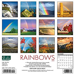 Rainbows 2021 Wall Calendar