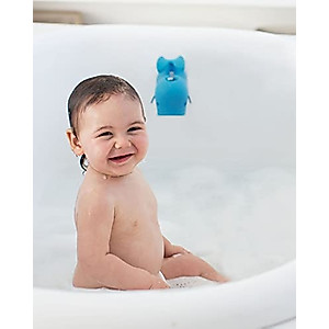 Skip Hop Baby Bath Rinse Cup, Moby Tear-free Waterfall Rinser, Blue