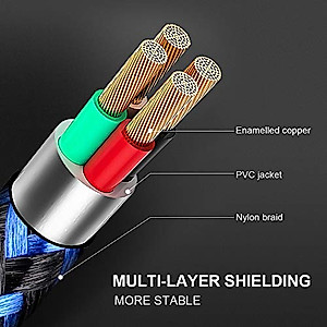 Charger iPhone Cable Cord [Apple MFi Certified] 4 Pack 3/3/6/6 FT USB Lightning Cable Nylon Braided Fast iPhone Charging Cord Data Sync USB Wire For iPhone 14/13/12/11Pro/11/XR/X/8/7/6/5,ipad, AirPods