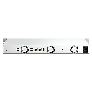 QNAP TS-464eU-8G-US 4 Bay High-Speed 1U Short Depth Rackmount NAS with Dual-2.5GbE, Intel Celeron CPU, 8GB DDR4 Memory and 2.5GbE (2.5G/1G/100M) Network Connectivity (Diskless)