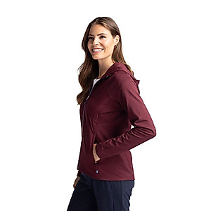 Cutter & Buck Adapt Eco Knit Hybrid Recycled Womens Full Zip Jacket, College Purple