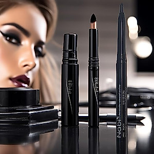 12pcs Nabi Retractable Waterproof Black Eyeliner (Wholesale Lot) Pencil