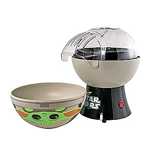 Uncanny Brands Star Wars The Mandalorian Popcorn Maker- Baby Yoda Kitchen Appliance