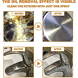 TONBGSEL All-purpose Kitchen Pots and Pan Cleaner, Kitchen Cleaner Spray Degreaser, All Purpose Cleaner Spray