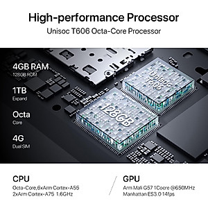 UMIDIGI G3 Plus Android 13 Unlocked Cell Phone Support Global Band Dual Sim 4G LTE, 4GB+128GB Expandable 1TB with Unisoc T606, 6.52 inch HD, 16MB+8MB Al Camera Night Mode, 5150mAh GSM Unlocked Phone