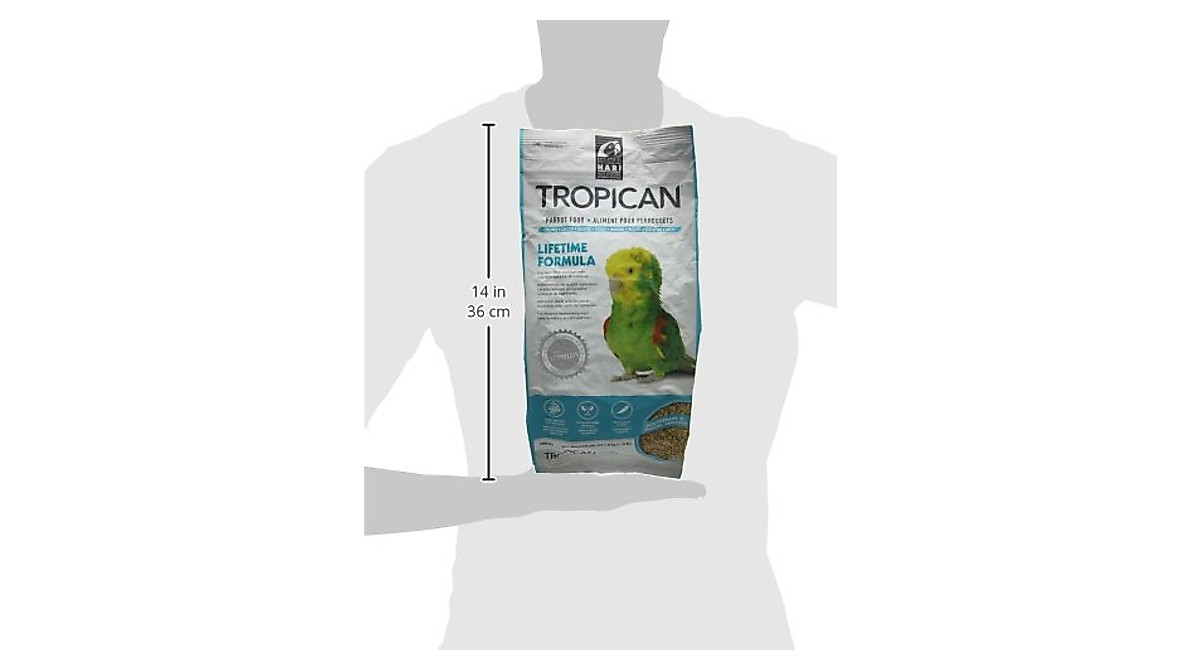 Premium Tropican Parrot Food with Peanuts & Sunflower Seeds
