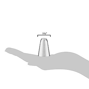 Ateco #856 Deep Closed Star Pastry Tip - Stainless Steel