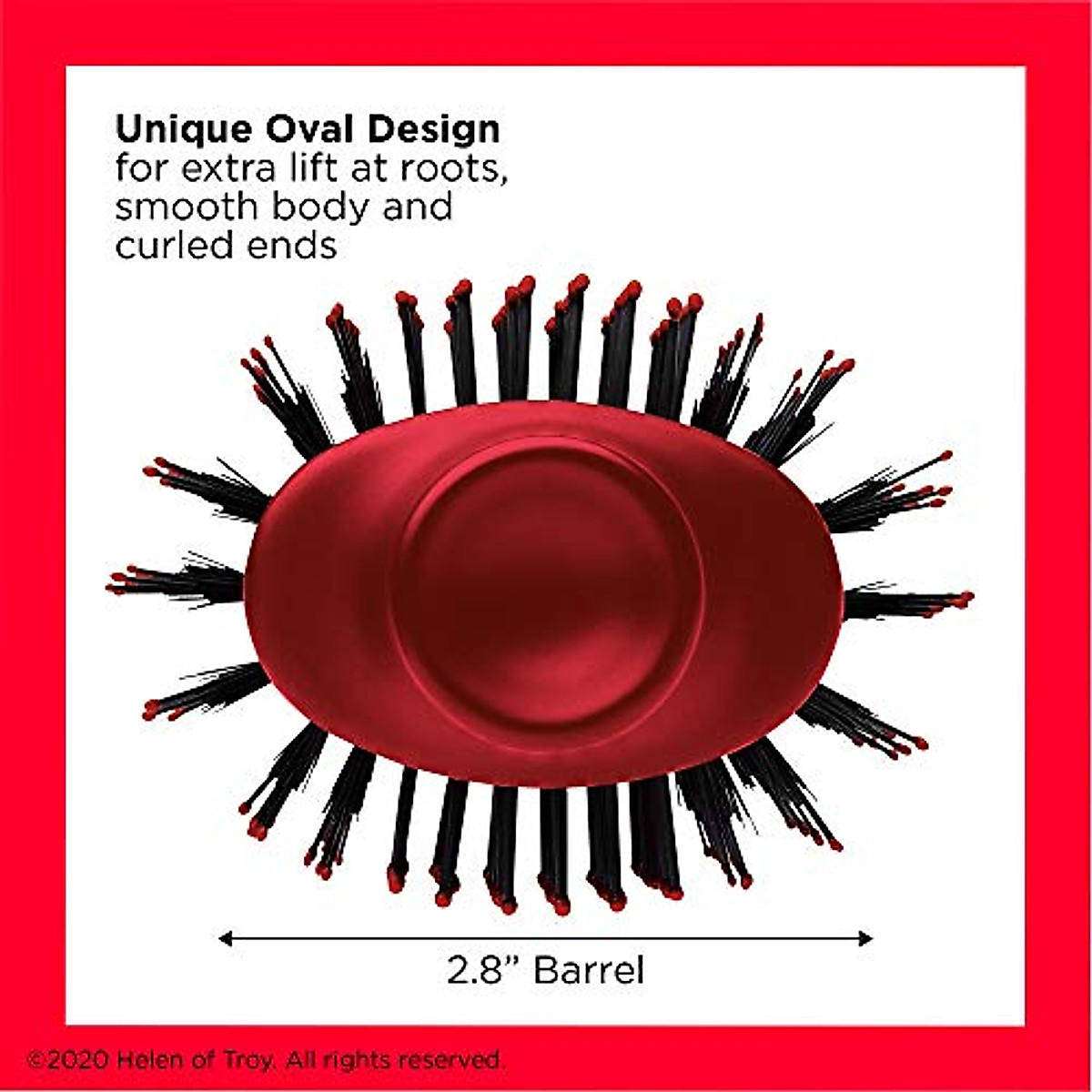 REVLON One-Step Volumizer Original 1.0 Hair Dryer and Hot Air Brush, Red