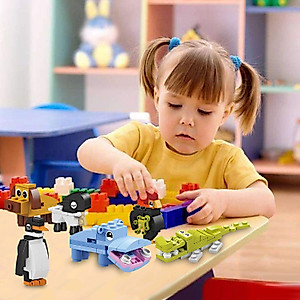 Yaye 12 in 1 Mini Building Blocks Animals, Stem Building Toy,Assorted Toy Animal,Building Blocks Stem Toys,Mini Building Blocks Sets for Kids child,Party Supplies Carnival Prizes Christmas gifts