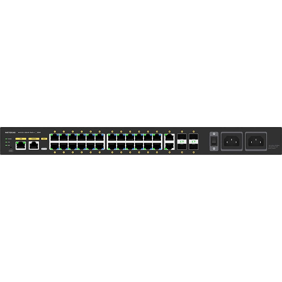 Netgear AV Line M4250-26G4F-PoE++ 30-Port 1440W Managed Switch