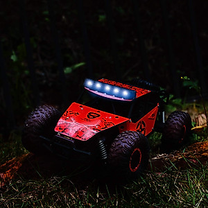 SZJJX Remote Control Car for Boys Girls, 20+ Km/h High Speed RC Trucks Car, 1:14 Scale Fast All Terrains Off Road Monster Crawler Vehicle Toy with Headlights 2 Batteries for Adults Kids 40 Min Play