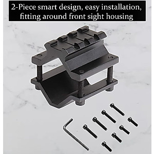Gotical Single Rail 3 Slot Barrel Mount Weave Picatinny Weaver Barrel Mount