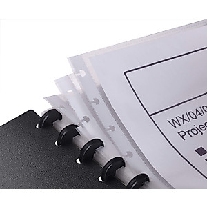 Snopake Eligo A4 ReOrganiser Display Book with Dividers & Index Tabs [Pack of 2] 20 Pockets/40 Sides to View Ref: 15863,Black