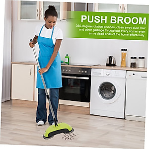 BUTIFULSIC 3 1 Push Sweeper Carpet Broom Push Broom Carpet Sweeper Manual Push Floor Sweeper Broom and Dustpan Lazy Vaccum Mop Hand Sweeper and Pan to Rotate Household Cleaning Machine