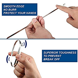 LUBAN Metal zip ties 6 inch, heavy duty 304 stainless steel zip cable tie, self-locking strap Ties (50 Pcs)