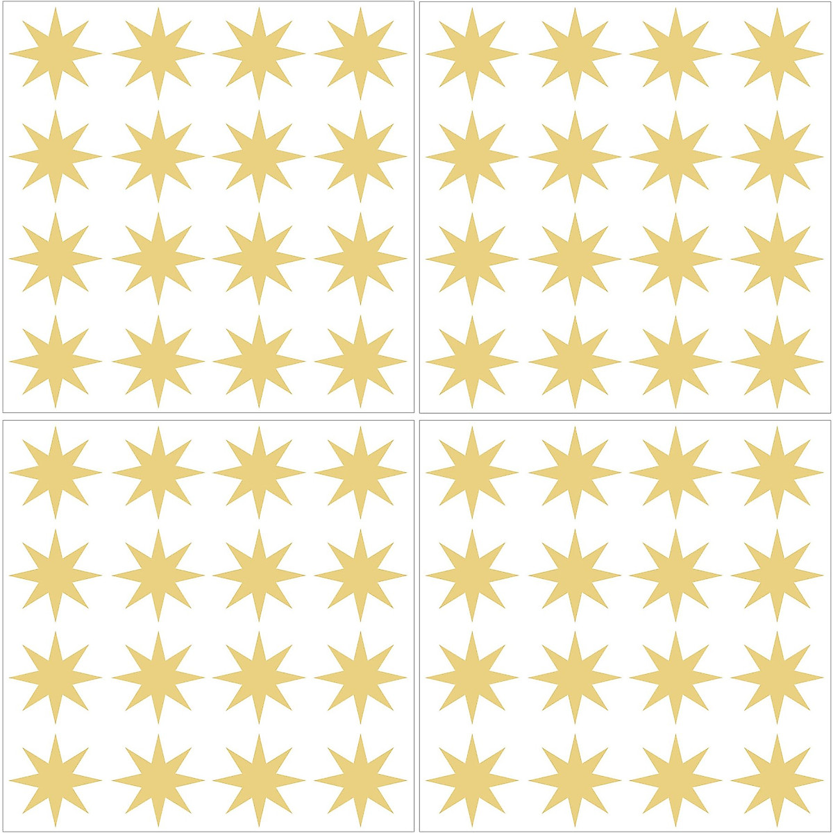 WallPops WPK2665 Gold Stars Wall Decal, Metallic