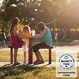 Yudasheng New Mom Gifts for Women Decision Coin New Dad Gift for Expecting to Be First Time Moms Daddy Pregnancy Mothers Wife Birthday Baby Parent Funny Present Set Double-Sided Silver