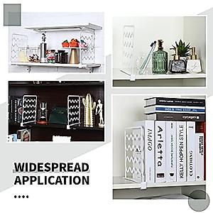 Jetec 16 Pieces Plastic Shelf Dividers Closet Divider Shelf Separator Adjustable for Closets Wardrobes Cabinets Bookshelves Organization and Storage, White
