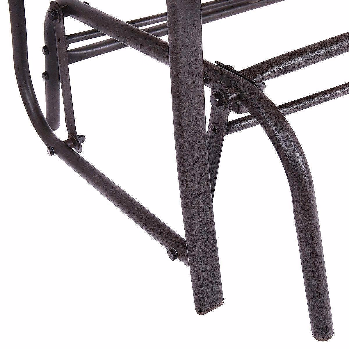 UYSB Patio Glider Rocking Bench Double 2 Person Chair Loveseat Armchair Backyard New Chair Rocking Chair Rocker Chair Rocker Camp Chair Rocker Recliner Rocking Camp Chair Rocking Chairs