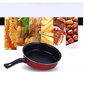 DOITOOL 3pcs Kitchen Nonstick Cookware Sets Pots and Pans Cooking Set with Saucepans Frying Pans Oven Pot with Lids for Soup Pasta Stockpot