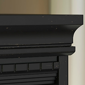 Bush Furniture Fairview Tall 5 Shelf Bookcase in Antique Black