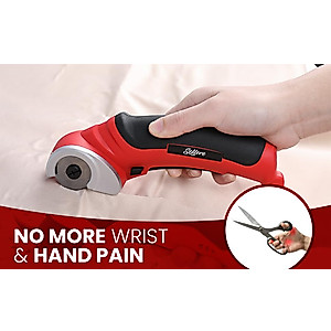 Sellere Electric Cutter for Cardboard Carpet Fabric with Carrying Case (Cordless Electric Cutter, Plastic, One Size)