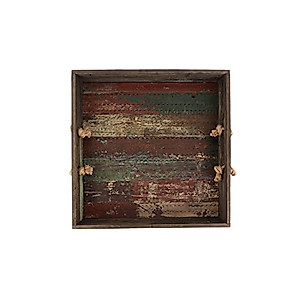 G.E.T. WB-1616-RWD 15.5" Square Tray, Reclaimed Wood
