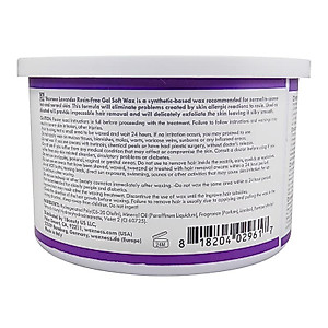 Waxness Spa Choice Rosin Free Gel Soft Wax Lavender 14 oz / 397 ml