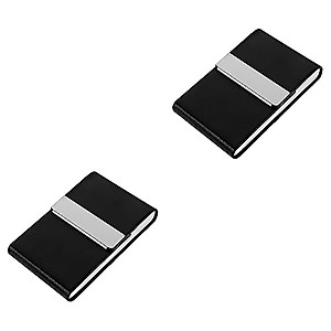 VILLCASE 2pcs Business Card Holder Men Wallets Business Card Organizer Mens Travel Wallet Womens Pocket Wallet Business Cards Purse Travel Wallets Trendy Purse High Capacity