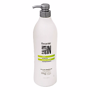 Recamier Professional Salon In +Pro Keratin Ultra Force Hair Conditioner 33.8oz - Acondicionador con Keratina para el Cabello Debil y Maltratado