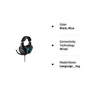 Logitech G432 DTS:X 7.1 Surround Sound Wired PC Gaming Headset (Leatherette) (Renewed)