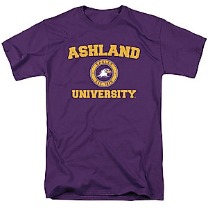 Ashland University Official Circle Logo Unisex Adult T-Shirt, Purple, Large