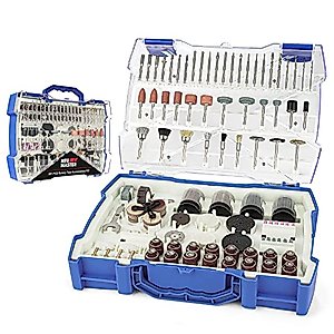 NEU MASTER Rotary Tool Accessories Kit, 381Pcs Accessory Set, Carving Polishing Drilling Kits,1/8"(3.2mm) Diameter Shanks Universal Fitment for Easy Cutting, Sanding, Grinding,Sharpening and Engraving