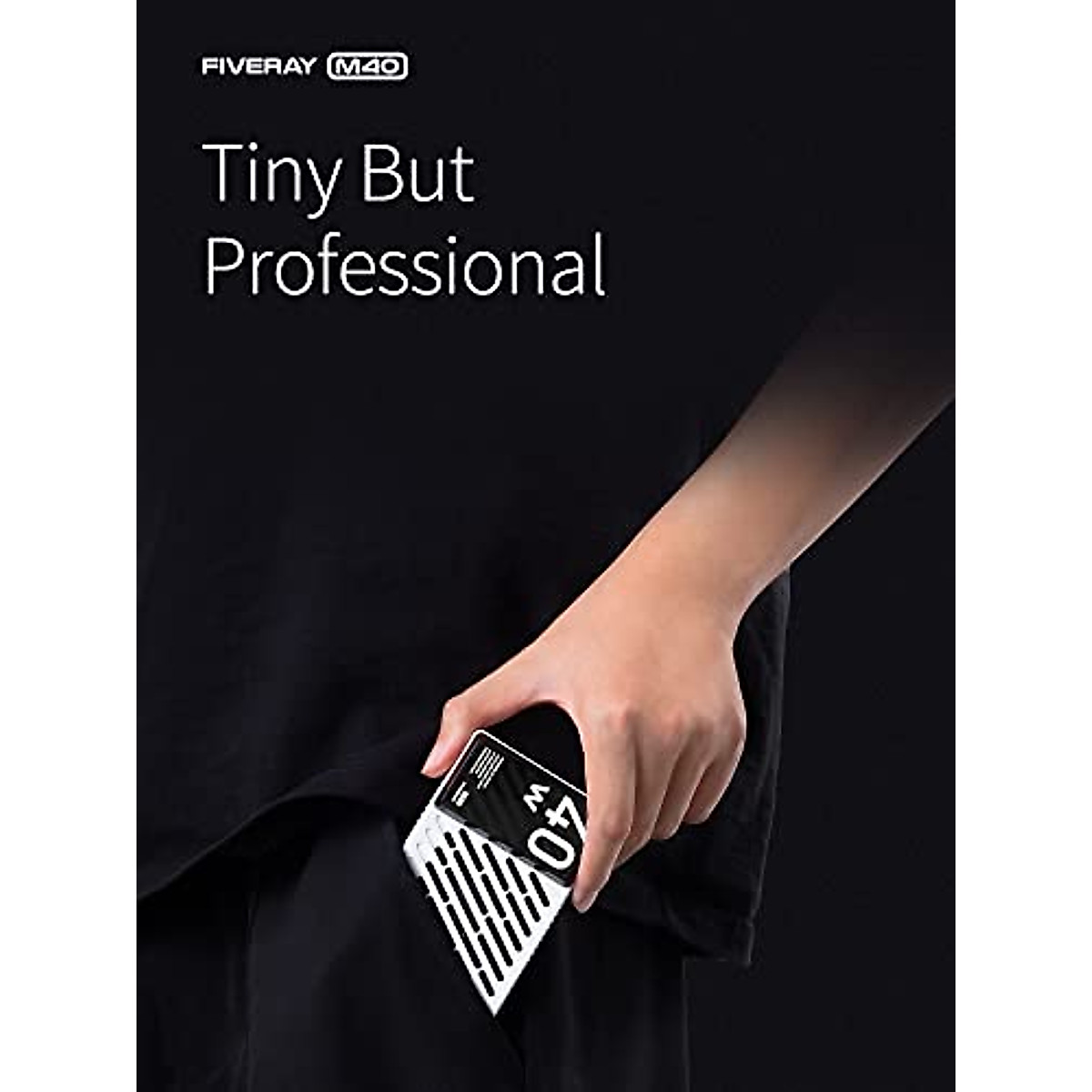 ZHIYUN FIVERAY M40 Video Light, 40W Portable Camera Light, 14000 Lux, CRI/TLCI 96+ 2700-6200K, 320g LED Panel DSLR Photography Lighting, Lighting Setup for YouTube, TikTok