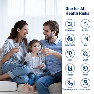 PERCOLA AP217 Under Sink Water Filter, Compatible with 3M® Aqua-Pure® AP217, 578604 Full Flow Water Filter for AP200 Systems (White, 2 Pack)