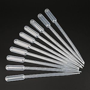 G2PLUS 100PCS 5ml Transfer Pipettes, Plastic Graduated Pipettes, Calibrated Disposable Dropper for Liquid, Essential Oils, Science Laboratory, Experiment, Essential Oils, Make up Tool