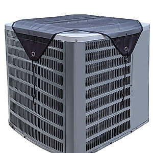 Yanroom Central Air Conditioner Covers for Outside Units Central Conditioning Mesh Cover All Season Top Universal Outdoor AC Cover Leaf Guard Covers Defender (Mesh, 32 x 32 inch)