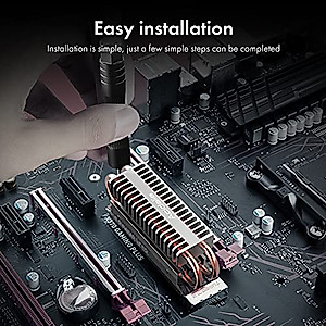 ACIDALIE M.2 2280 SSD Heat Sink, Dual - Aluminum Heat Sink for PCIE M.2 NVME SSD or SATA M.2 SSD with Silicone Thermal Buffer.