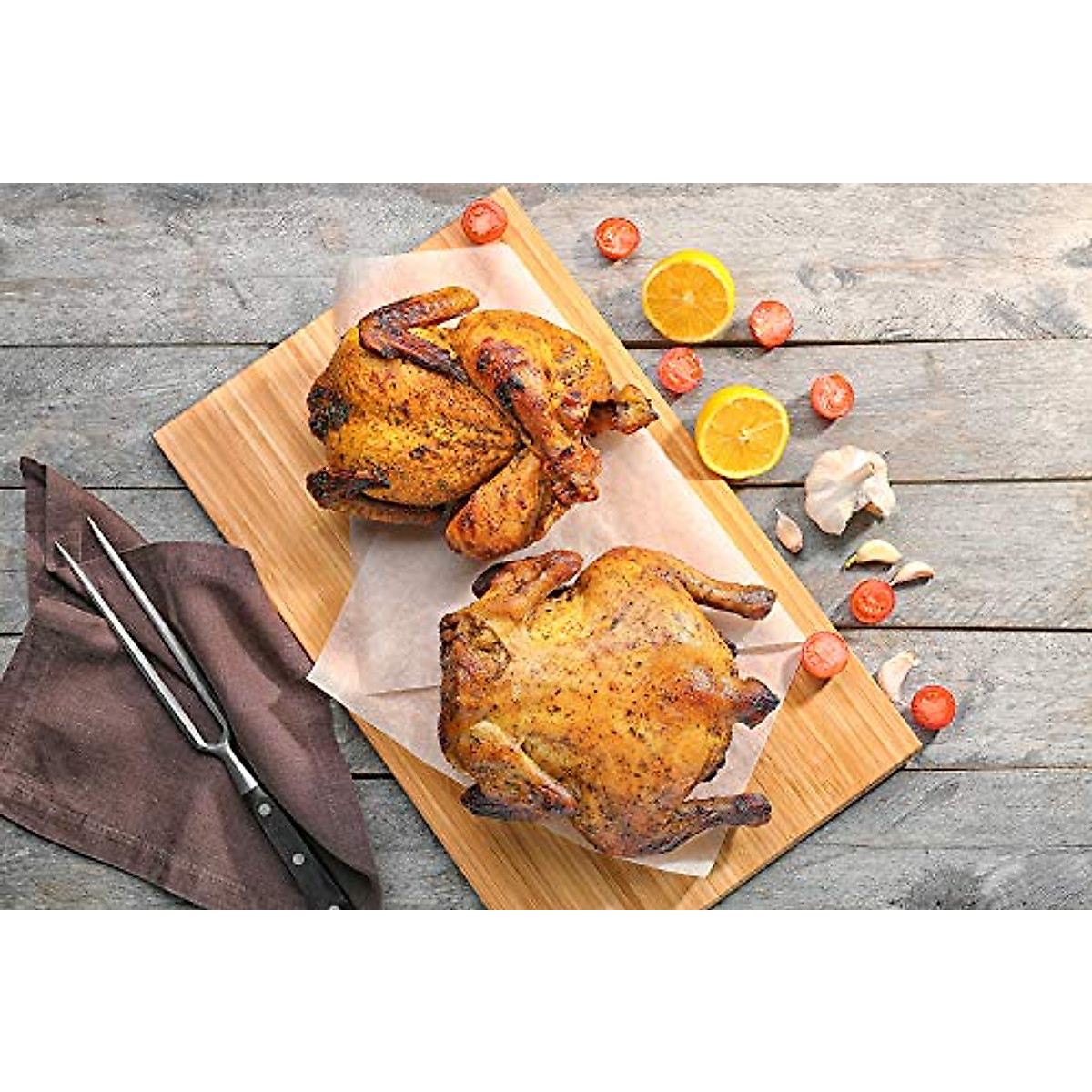 Outset 76633 Cast Iron Beer Can Chicken Stand, Garlic Roaster and Flavor Infuser, Black