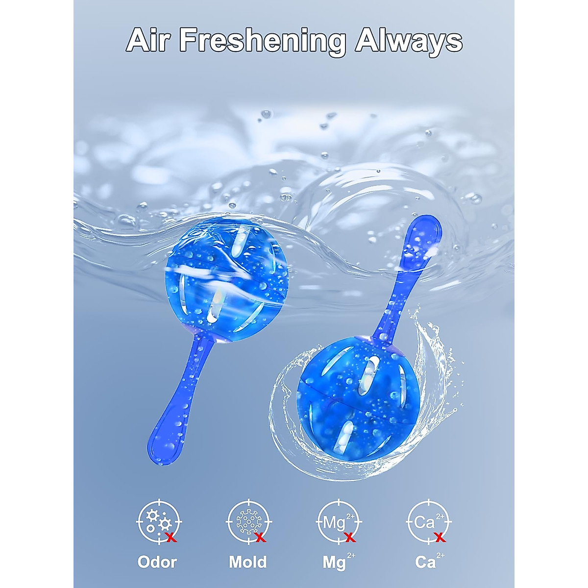 12PCS Universal Humidifier Cleaner Fish,Demineralization Cleaning Ball for Most Humidifier & Fish Tank,Purifies Water, Prevent Hard Water Build-Up, Reduce Scale and White Dust