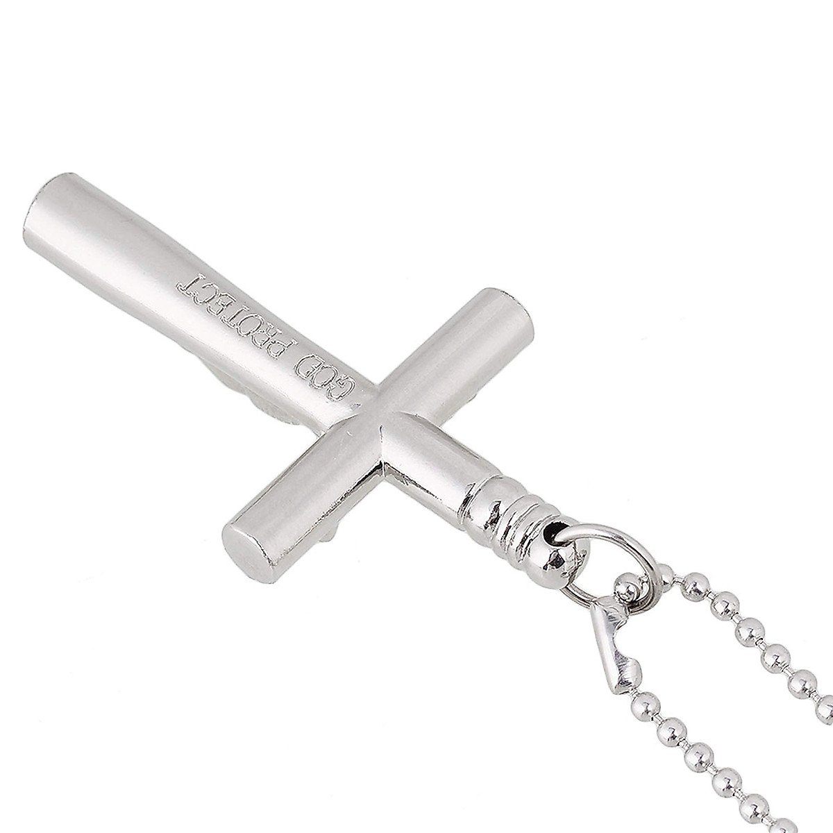 Lovermusic Silver Chrome Plated Steel Dia 0.39inch Crucifix DrumTuning Key with Long Chain Drum Accessories