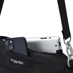 Baggallini Womens City Crossbody, Black, One Size US
