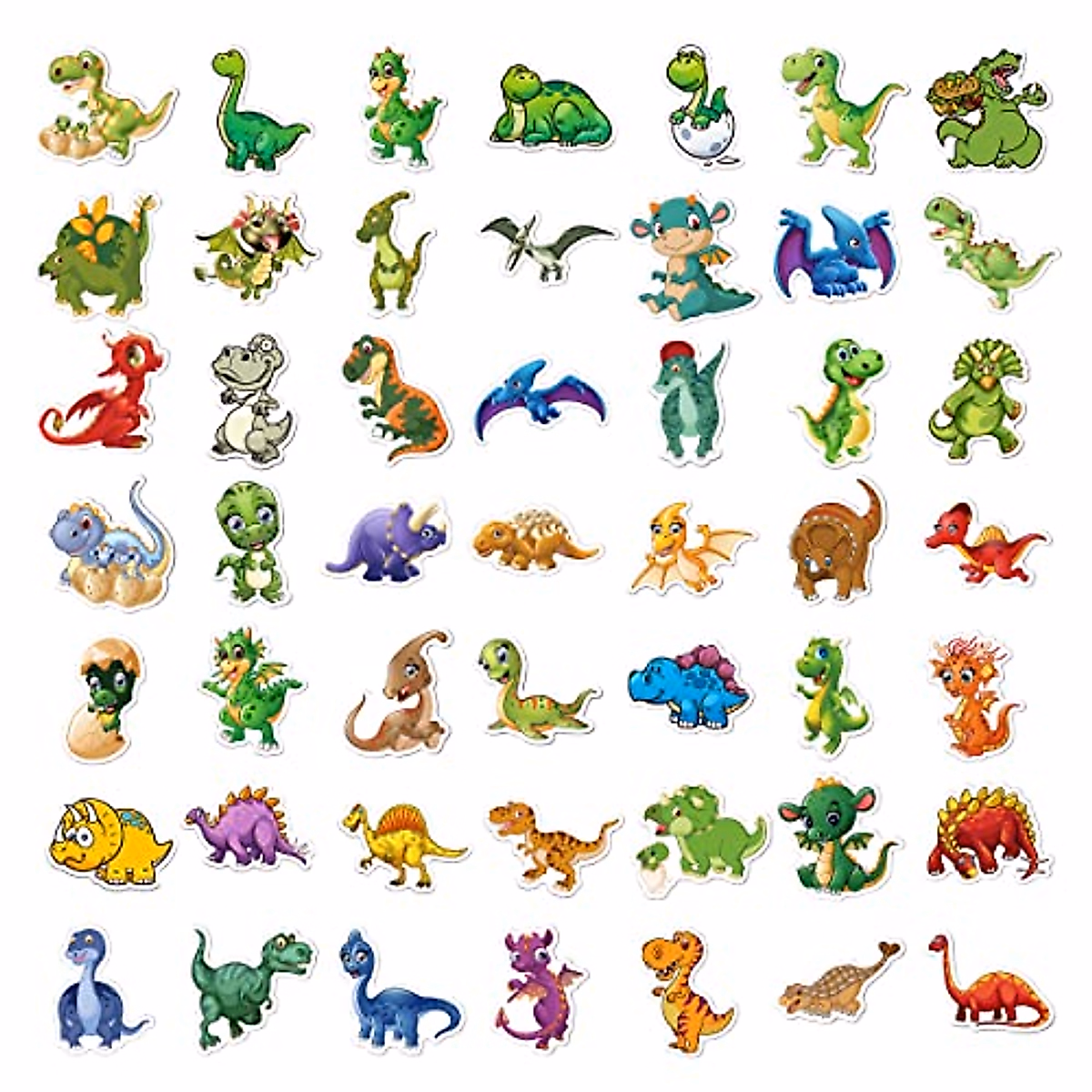 Dinosaur Sticker for Water Bottles, 100PCS Cute Vinyl Stickers for School Students Classroom,Phone/Laptop/Luggage/Stationery Boxes