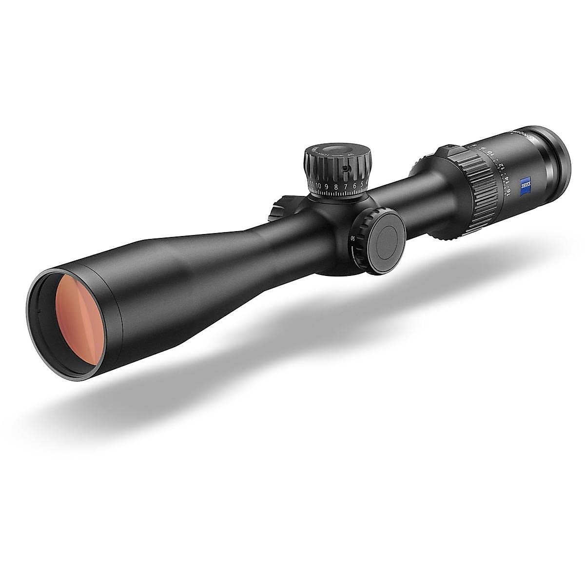 ZEISS Conquest V4 4-16x44 Riflescope with Z-Plex Reticle 20 Non-Illuminated with Side Parallax Adjustment and External Elevation Turret with Ballistic Stop - .25 MOA, Black